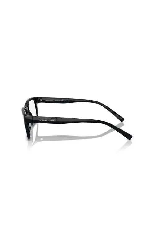 Armani Exchange Rectangle Eyeglasses - Black