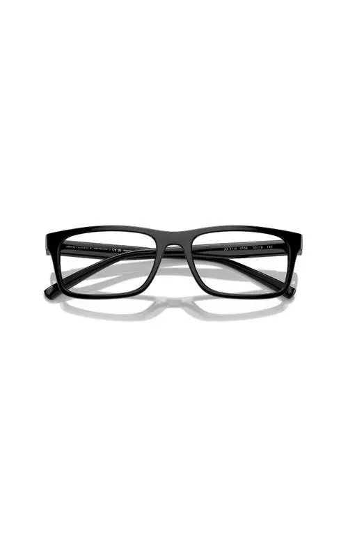 Armani Exchange Rectangle Eyeglasses - Black