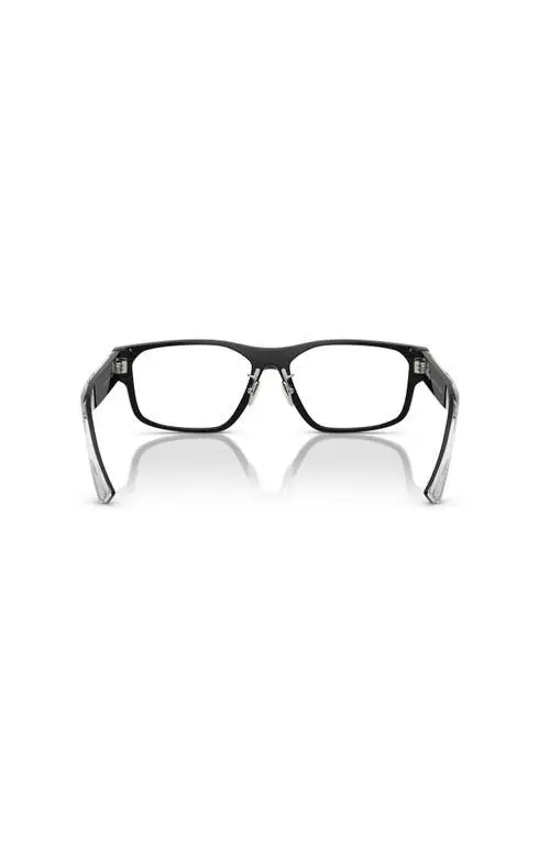 FERRARI 54mm Rectangle Optical Glasses - Black