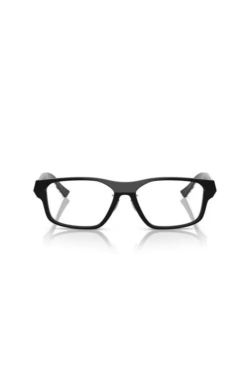 FERRARI 54mm Rectangle Optical Glasses - Black