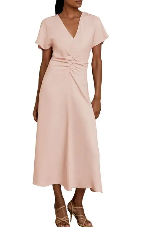 REISS Rowe Dolman Sleeve Jersey Midi Dress