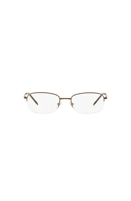 SFEROFLEX Oval Semi-rim Eyeglasses - Brown