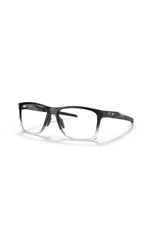 Oakley 55mm Square Optical Glasses - Black/clear