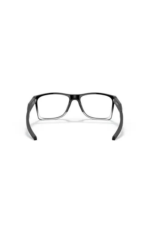 Oakley 55mm Square Optical Glasses - Black/clear