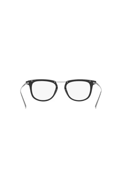 Saint Laurent 50mm Round Optical Glasses - Black