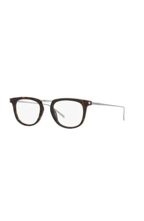 Saint Laurent 50mm Round Optical Glasses - Tortoise
