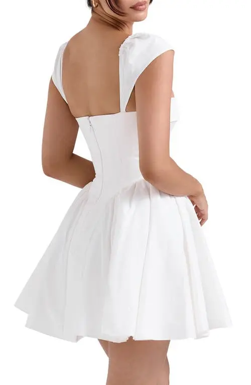 House Of Cb Florence Stretch Cotton Blend Cocktail Minidress