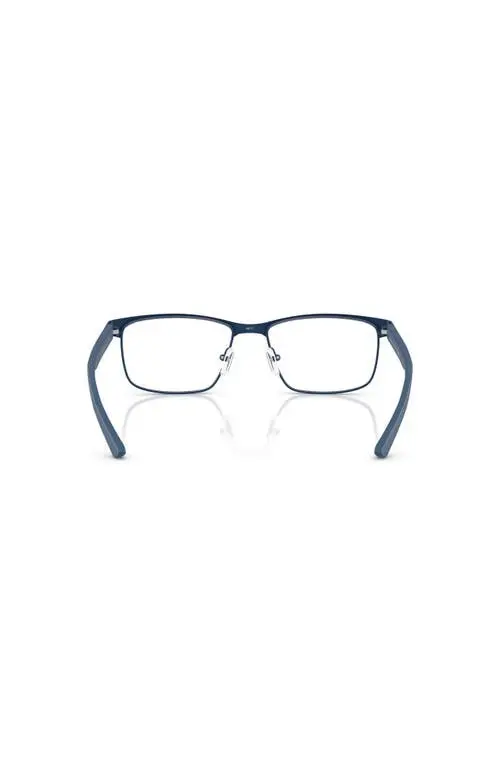 Armani Exchange 56mm Rectangle Optical Glasses - Blue