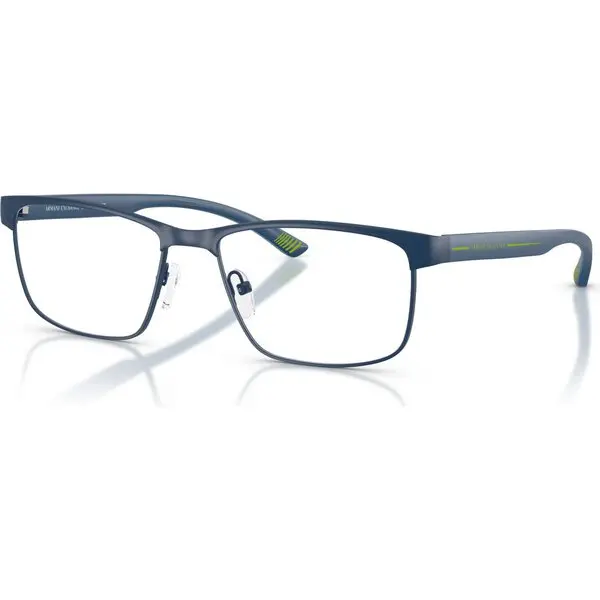 Armani Exchange Rectangle Full Rim Eyeglasses - Blue