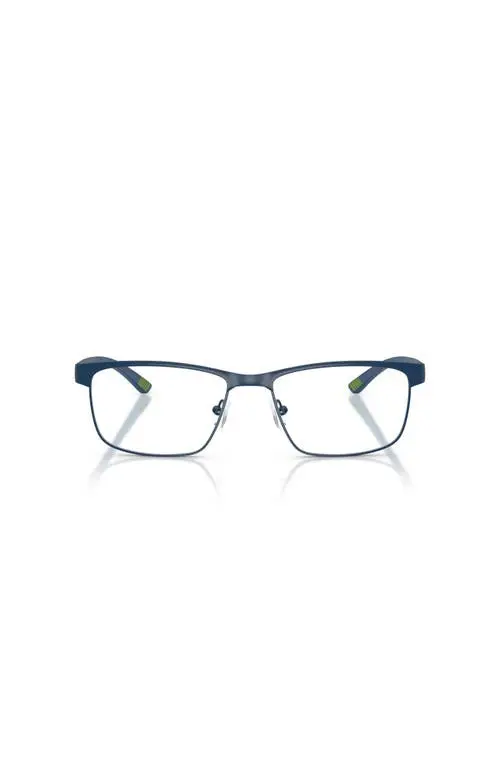 Armani Exchange Rectangle Full Rim Eyeglasses - Blue