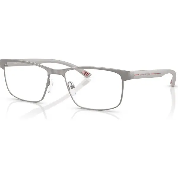Armani Exchange 56mm Rectangle Optical Glasses - Grey