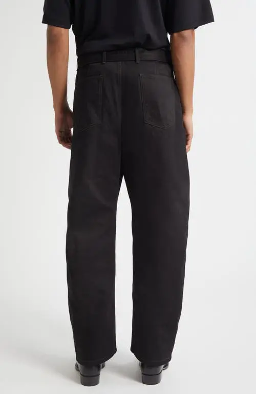 LEMAIRE Twisted Belted Jeans - Black