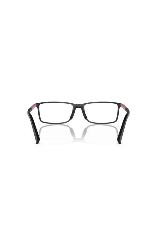 Prada Linea Rossa 53mm Rectangle Optical Glasses - Grey