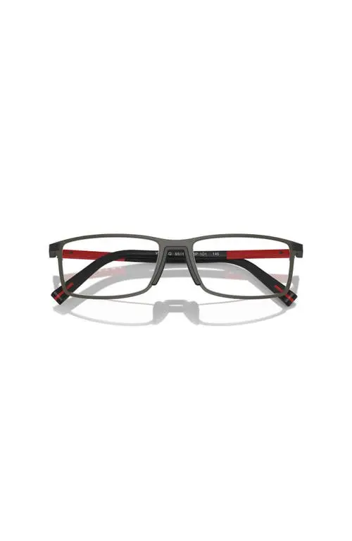 Prada Linea Rossa 53mm Rectangle Optical Glasses - Grey