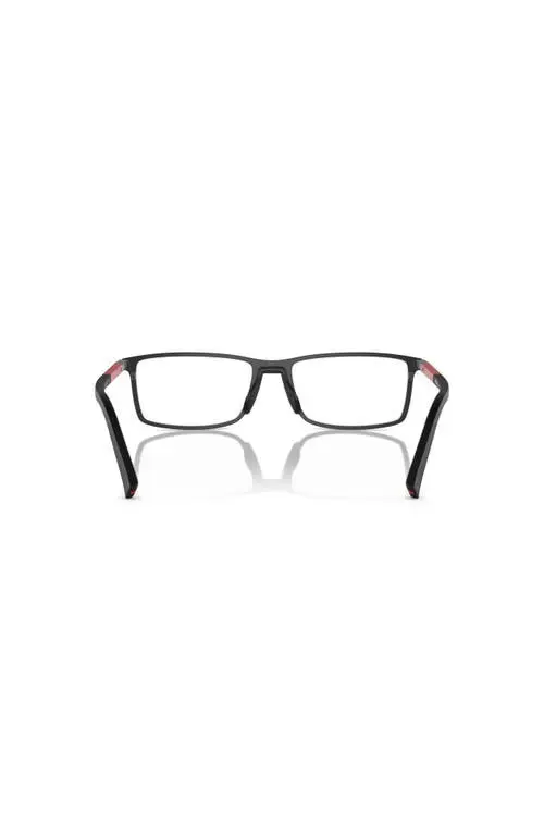 Prada Linea Rossa 53mm Rectangle Optical Glasses - Grey
