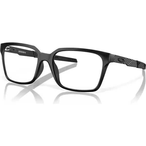 Oakley 55mm Rectangle Optical Glasses - Black