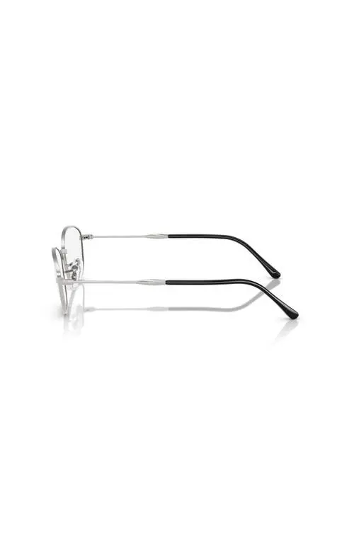 Ray-ban Irregular Metal Frame Eyeglasses - Silver