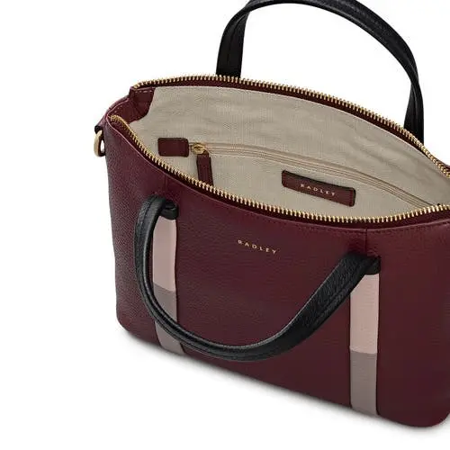 RADLEY Waterloo Way Ziptop Satchel Bag - Merlot