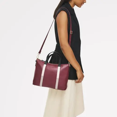 RADLEY Waterloo Way Ziptop Satchel Bag - Merlot