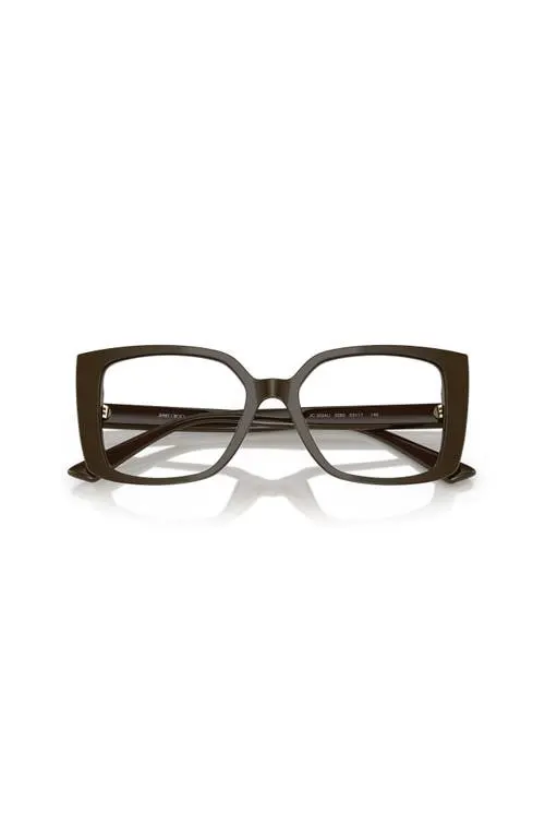 JIMMY CHOO 53mm Butterfly Optical Glasses - Green