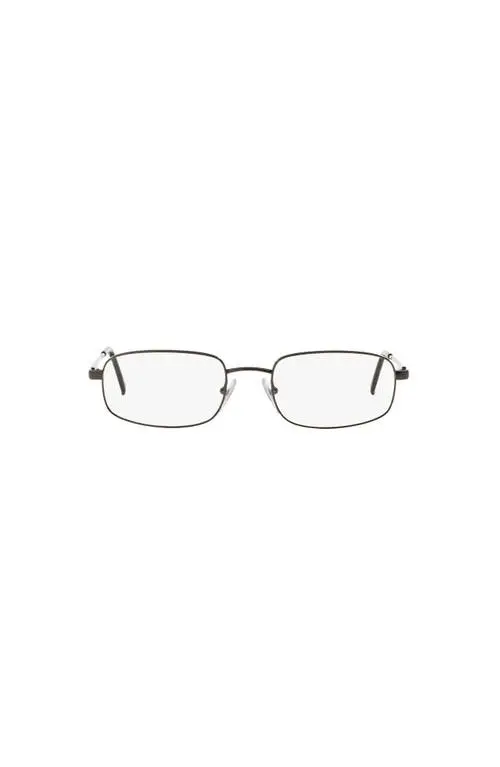SFEROFLEX Rectangle Full Rim Metal Eyeglasses - Grey
