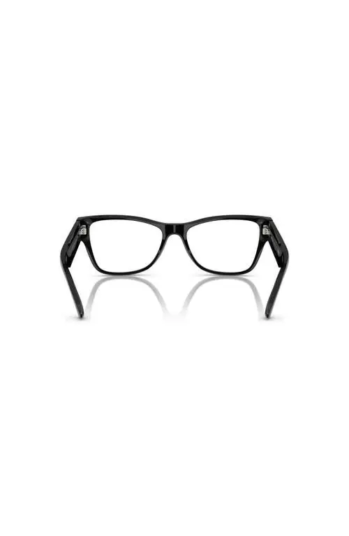 JIMMY CHOO 52mm Rectangle Optical Glasses - Black