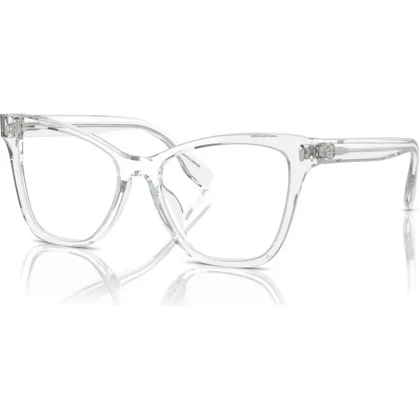 Tory Burch 53mm Cat Eye Optical Glasses - Transparent
