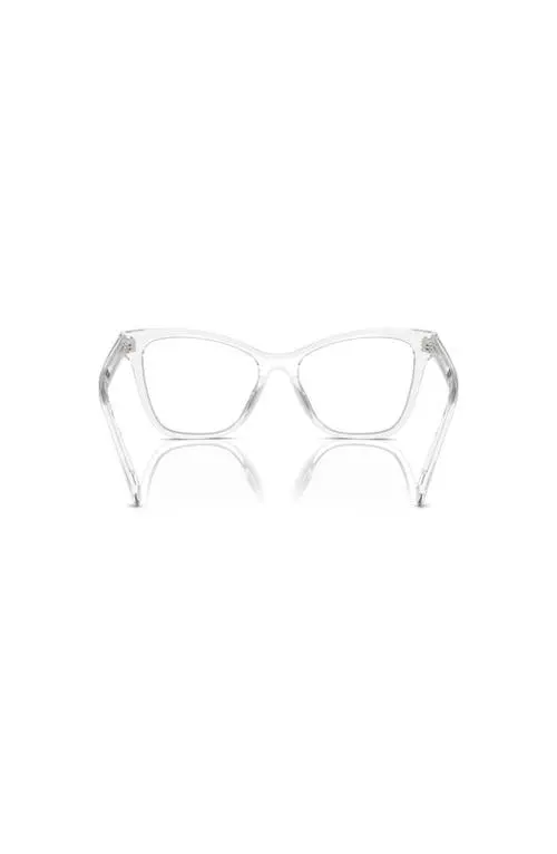 Tory Burch 53mm Cat Eye Optical Glasses - Transparent