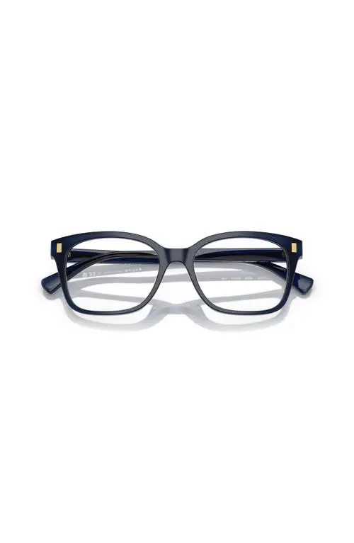 Ralph Lauren 53mm Rectangle Optical Glasses - Blue