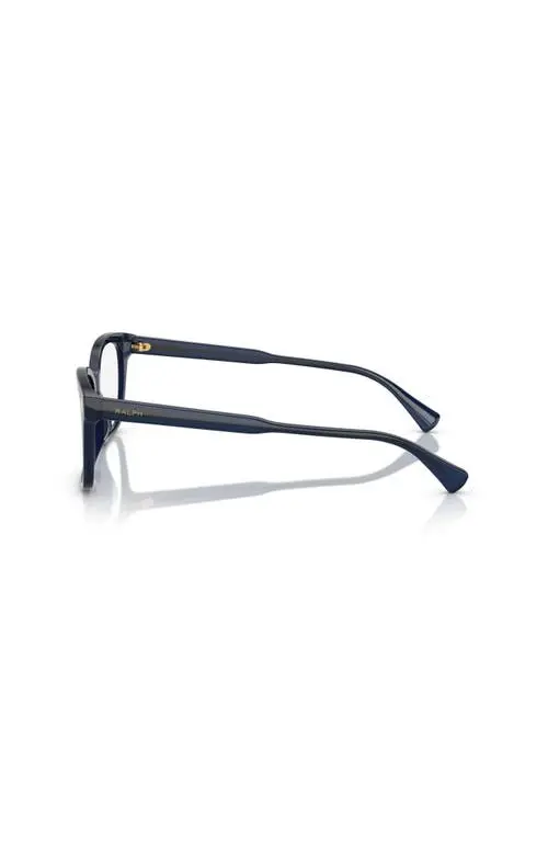 Ralph Lauren 53mm Rectangle Optical Glasses - Blue