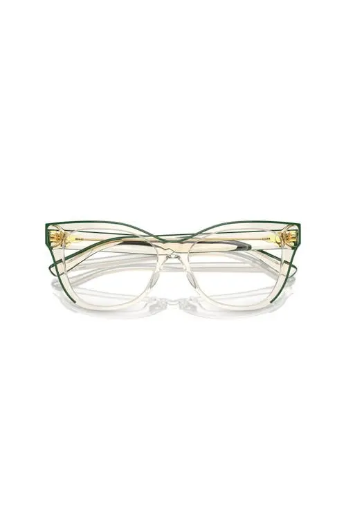 Tory Burch Cat Eye Optical Glasses - Yellow