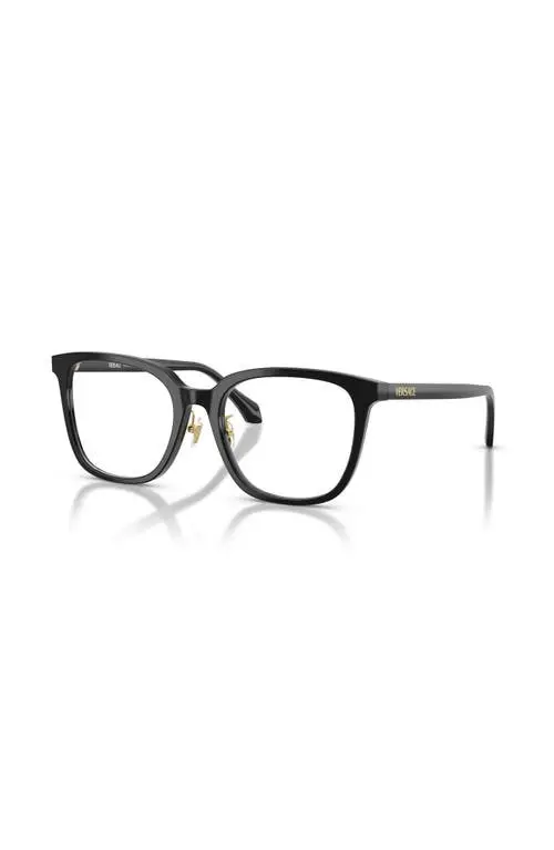 Versace 54mm Square Optical Glasses - Black