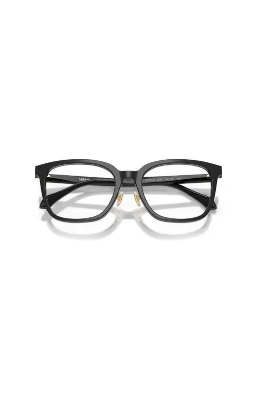 Versace 54mm Square Optical Glasses - Black