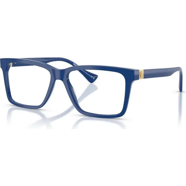 Versace 58mm Rectangle Optical Glasses - Blue