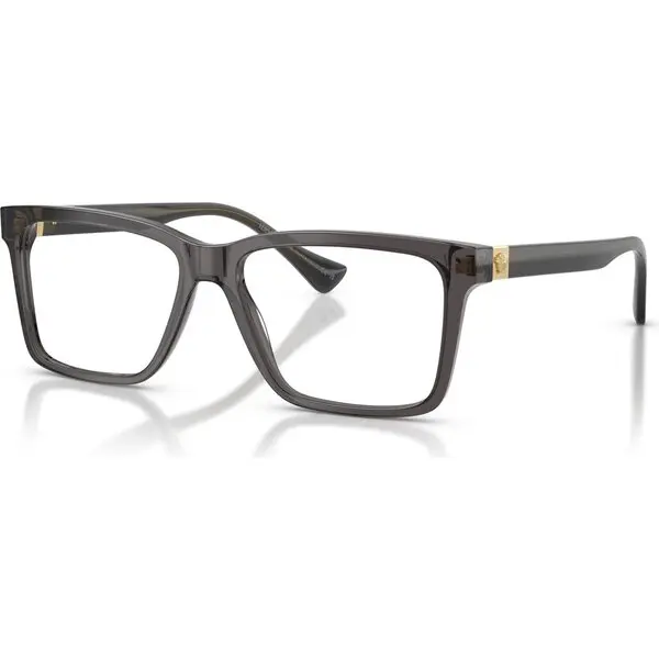 Versace 58mm Rectangle Optical Glasses - Grey