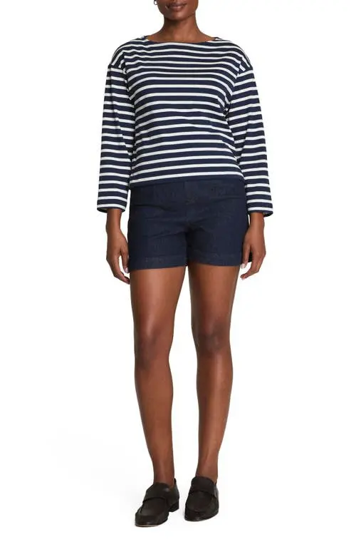 Spanx Cool Cotton Top - Navy Yacht Stripe