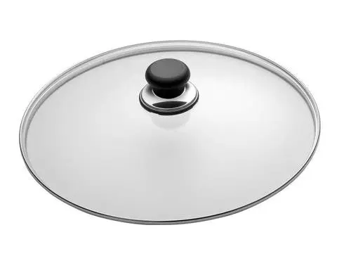SCANPAN Classic 12-1/2 Inch Glass Lid - Black