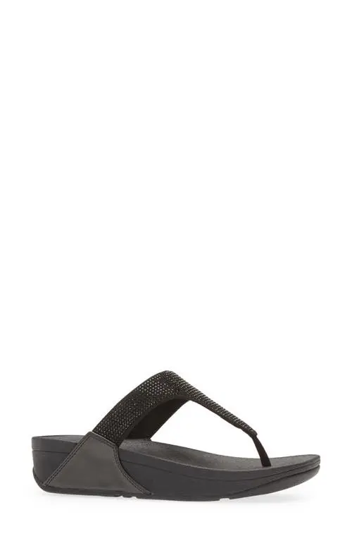 Fitflop Lulu Crystal Embellished Toe-post Sandals