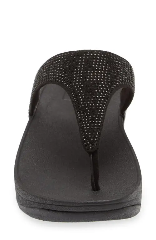 Fitflop Lulu Crystal Embellished Toe-post Sandals