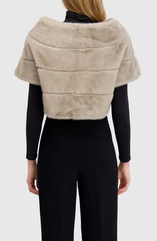 LYLA GRANT Fur-free Mink Capelet