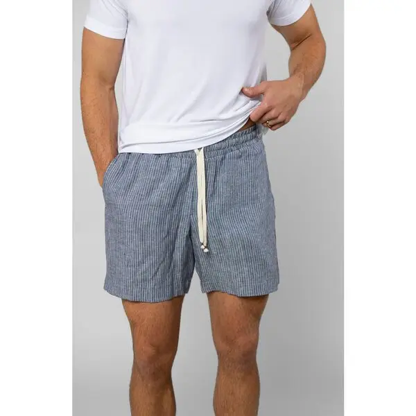 LEISURE LAB Malibu Linen Short - Harbor