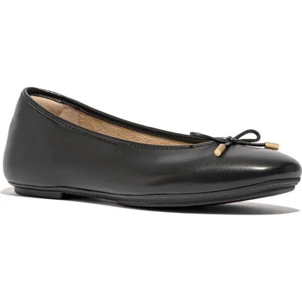 Fitflop Delicato Bow Soft Leather Ballet Flats