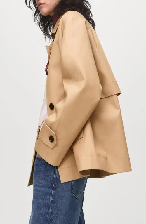 Mango Oversized Cotton Jacket