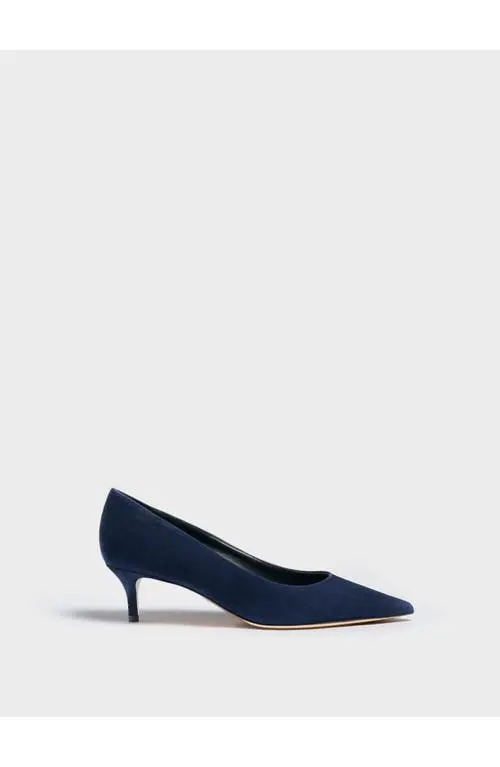 Marion Parke Classic Pump 45 Suede - Navy