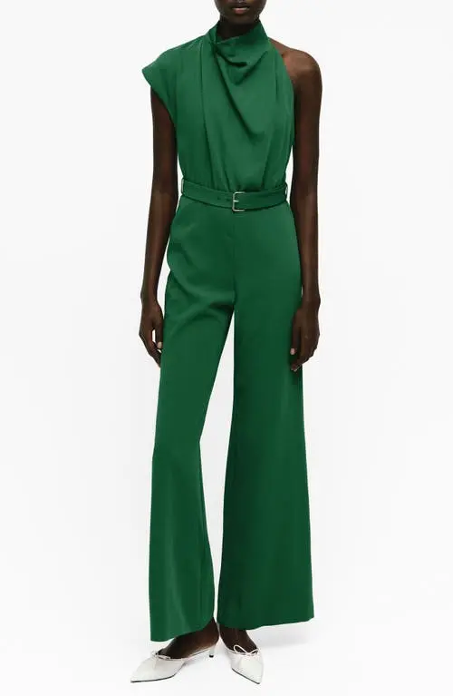 Mango Asymmetric Wide Leg Jumpsuit