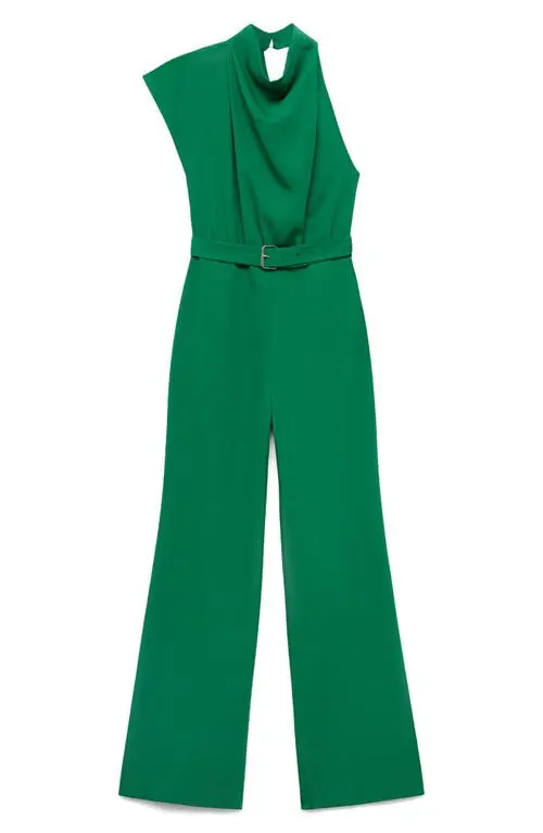 Mango Asymmetric Wide Leg Jumpsuit