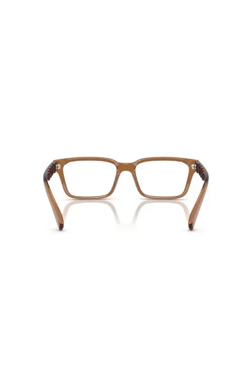 Armani Exchange 55mm Rectangle Optical Glasses - Brown