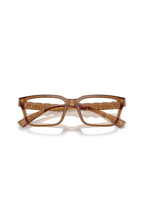 Armani Exchange 55mm Rectangle Optical Glasses - Brown