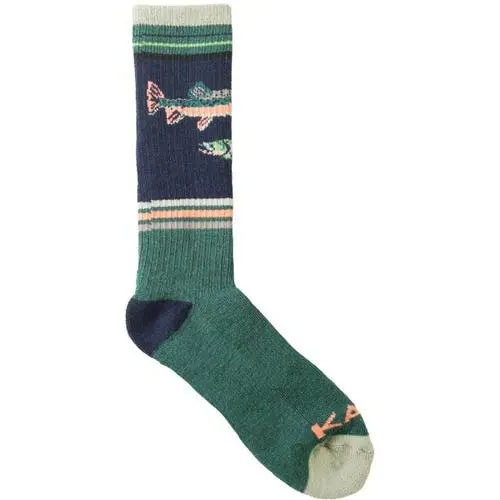 KAVU Moonwalk Crew Socks - Go Fish
