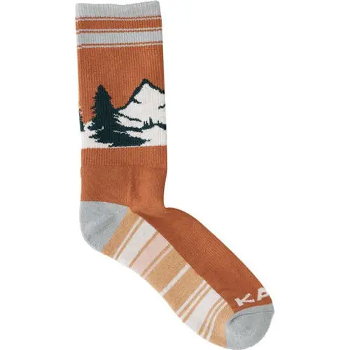 KAVU Moonwalk Crew Socks - Nature Valley